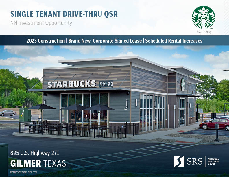 Gilmer, TX - Starbucks | Retail investment sale in Gilmer, Texas - SRS